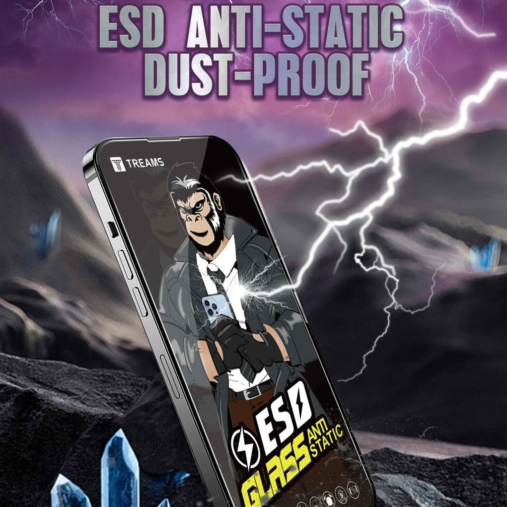 Treams Anti-Static Dust Proof 6D Tempered Glass - AR Collection